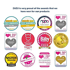 Security Baby Blanket - Plush Lovey Snuggler with Soothing Music & Sounds, Cry Sensor, Super Soft Sensory Blanket, Machine Washable, Baby Gift for Unisex Infants - Robin The Raccoon by Zazu Kids