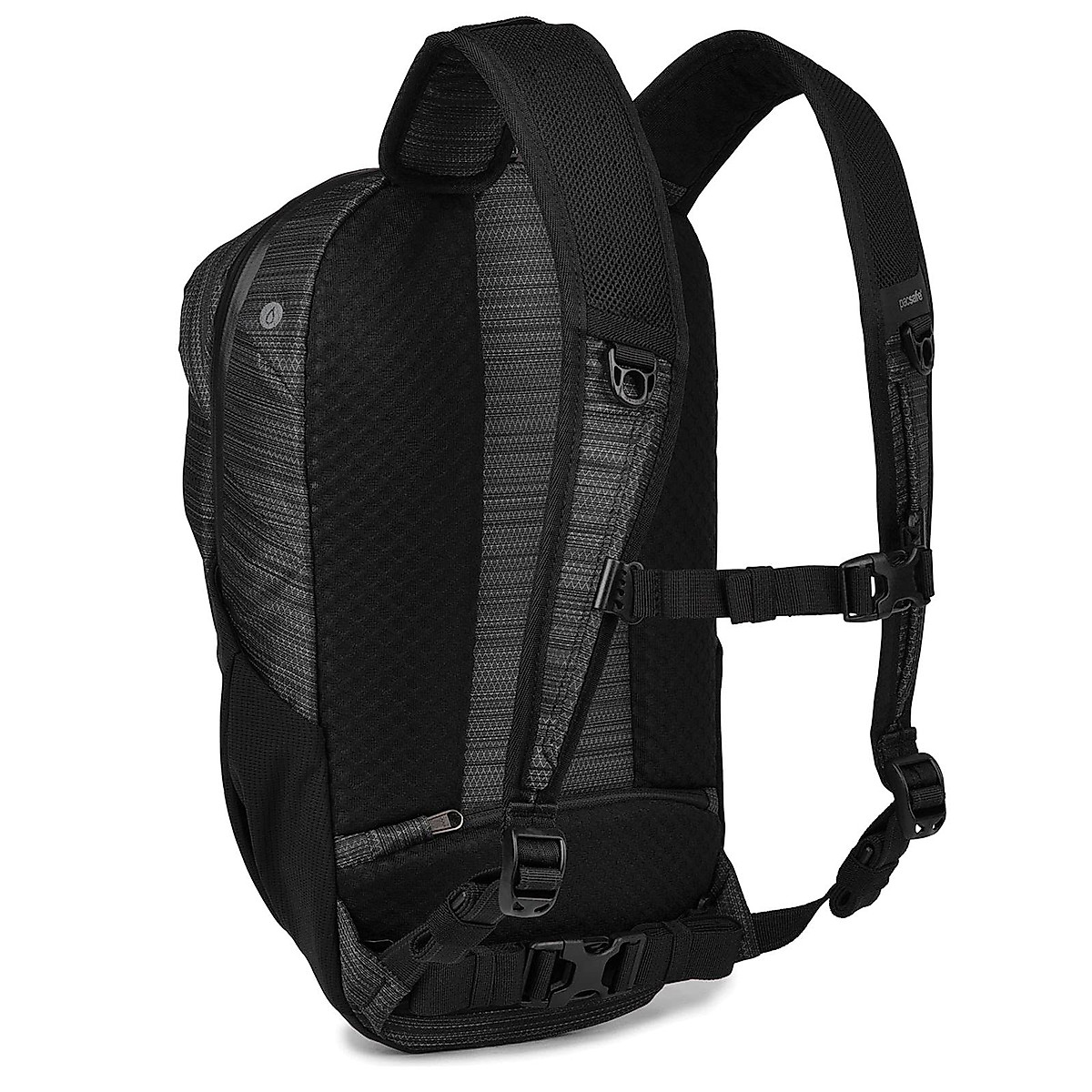 Pacsafe Venturesafe X12 12L Anti-Theft Outdoor Daypack - Fits 11" Laptop, Charcoal Diamond