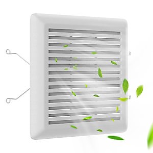 C350GN Bathroom Plastic Grille Cover with Springs for Broan-NuTone 695 and 696N Ventilation Fans, S97017068 Replacement for Broan-NuTone Wall-Mount Exhaust or Bathroom Vent Fan Grille, 1 Pack