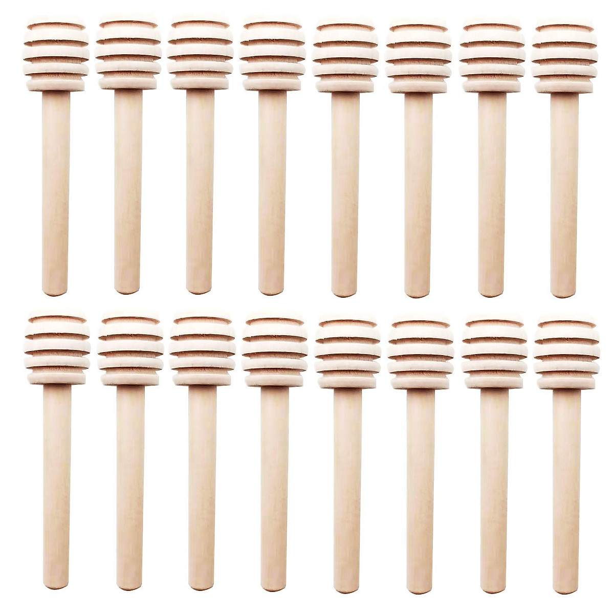 30 Pieces Honey Dipper Sticks, Lacitycover 3 Inch Mini Premium Wood Honeycomb Stick for Honey Jar Dispense Drizzle Honey and Wedding Party Favors Gift