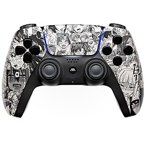 MODDEDZONE Wireless Controller for PS5 with Exclusive and Unique Designs Compatible with PlayStation 5 - The Ideal Christmas Gift for Gaming Enthusiasts - Expertly Crafted in USA Eye Gold