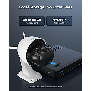 REOLINK RLC-523WA - PTZ Cameras Outdoor for Home Security, 5MP Wired WiFi Security Camera, 1920p, Auto Tracking, 5X Optical Zoom, AI Motion Detection, 2.4/5Ghz WiFi, Spotlights Color Night Vision