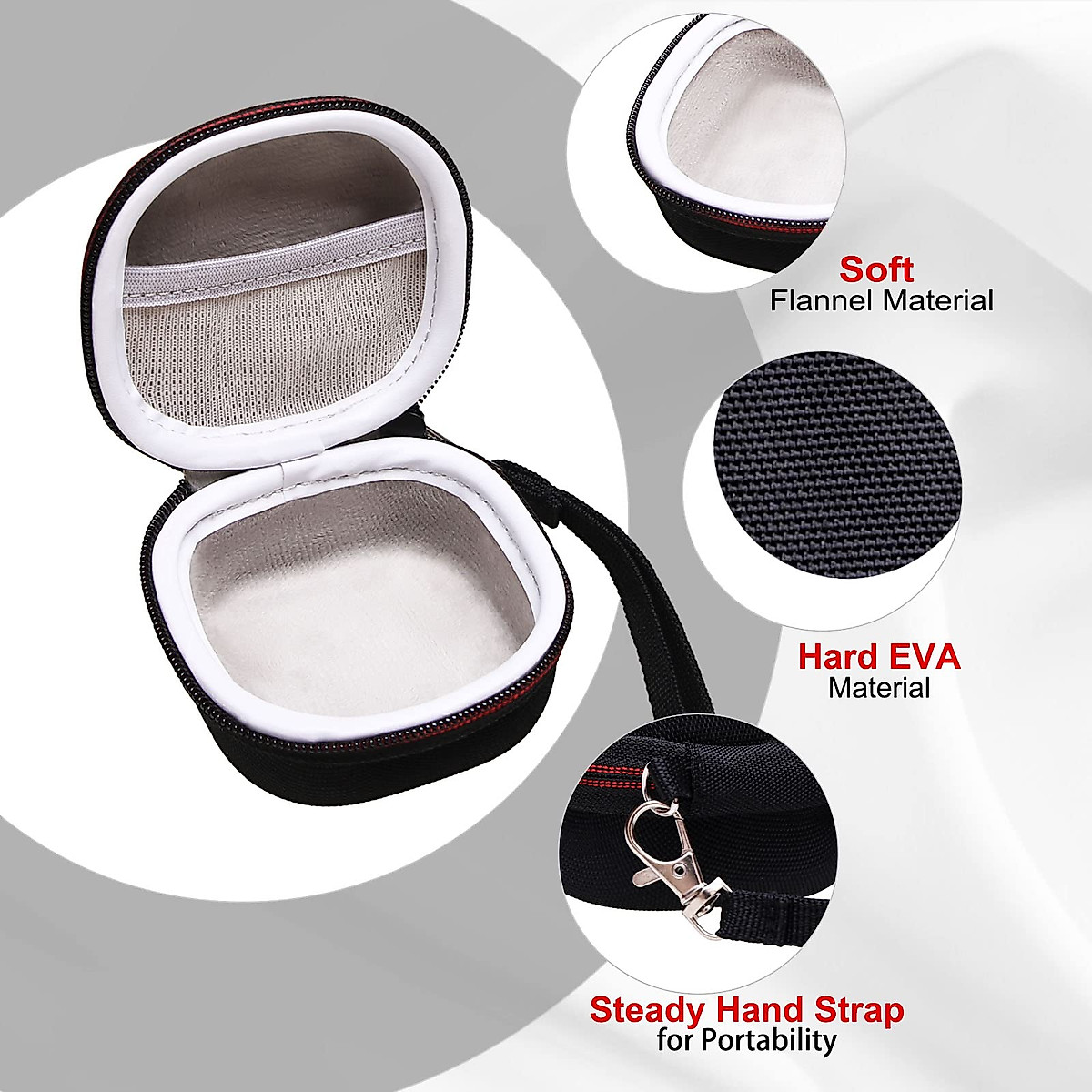 LTGEM EVA Hard Case for Soundcore by Anker Liberty 3 Pro Noise Cancelling Earbuds - Travel - Protective Carrying Storage Bag