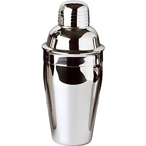 Franmara 8405-BX 12 Ounce Stainless Steel Cocktail Shaker Set with Smooth Chrome Design