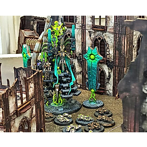 Jucoci Battlezone Creation Kit 36PCS Tabletop Terrain Wargame Terrains Set Compatible with WH40K