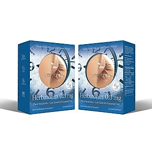 Herbatonin 0.3mg – The First Phyto-Melatonin (Natural Plant Melatonin) – 180 Vegan Capsules (180 Day Supply) Low Dose, Natural Sleep Aid and Circadian Rhythm Support…