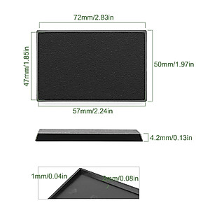 Evemodel Plastic Model Bases Rectangle Black ABS for Wargame Tabletop Military Simulation Scene (50 * 75mm-24pcs)
