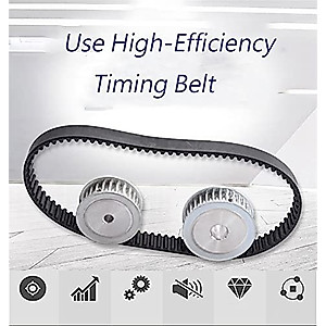 Geeyu HTD Conveyor Belts 1035-5M-25, 15/20/28mm Width Closed Loop Belts, C=1035mm, Arc Tooth Conveyor Rubber Timing Belts, 207T, Pulley Belt (Length : 1035-5M, Width : Width 22mm)