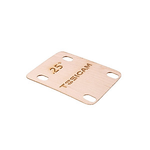 3pcs Guitar Neck Shims Shim Made of Canada Solid Maple Wooden, For Bolt-on Neck Bolts, Shaped 0.25 0.5 1 Degree (0.25 0.5 1 Degree)