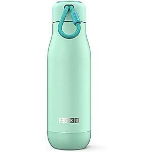 ZOKU Stainless Steel Bottle, 16.9 fl oz (500 ml), Cold and Heat Retention, My Bottle, Coffee Portable (Matte Teal)