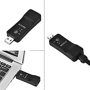 Mini WiFi Range Extender, 300M High Speed USB Wireless Repeater WiFi Booster Signal Amplifier for Smart TV, Laptop, Mobile Phone, Tablet (Black)