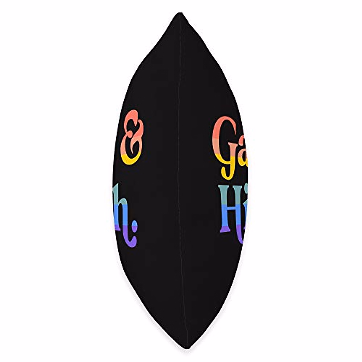 Gay And High Funny Lesbian LGBTQ Pride Flag Gifts Gay and High Funny Weed Marijuana Retro LGBTQ Pride Flag Throw Pillow, 16x16, Multicolor