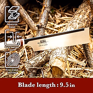 SUIZAN Japanese Pull Saw Hand Saw 9.5 Inch Dozuki Dovetail Saw for Woodworking tools Gifts