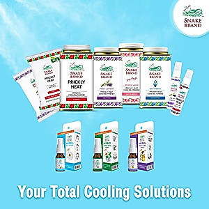 Snake Brand Cooling Body Wipes Instant Ice Eco Friendly Tissue Relaxing Original Classic Scent, 3 Packs x 10 Sheets - Daily Use Body Wipes