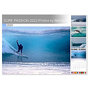 SURF PASSION 2022 Photos by Marion Koell (Monthly Wall Calendar 2024 11.7" x 16.5" (open)), CALVENDO 14 Month Calendar