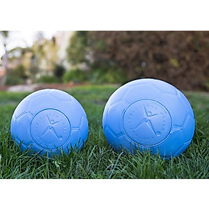 One World Play Project Soccer Ball - Unpoppable, Unbreakable, Non-Deflating, Non-Toxic Futbol - Blue, Size 5
