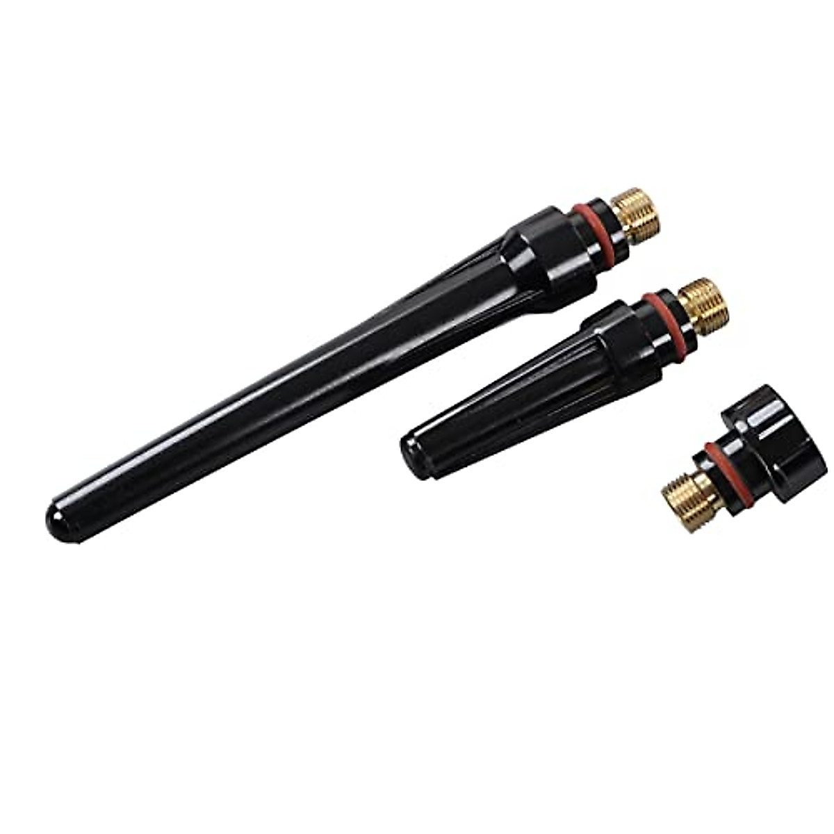 Welding Gun Accessories, Good Compatibility Glass Cups Pressure Caps Color O Rings Electrode Nozzles Kit for WP17 WP18 WP26 Welder