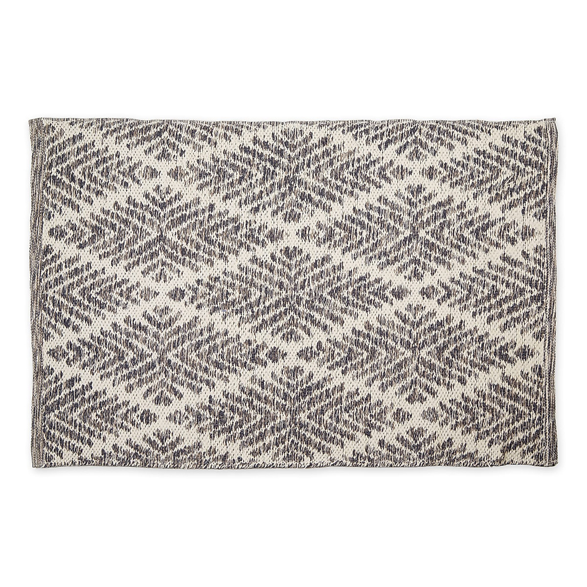 DII Woven Rugs Collection Hand-Loomed, 2x3', Gray Diamond