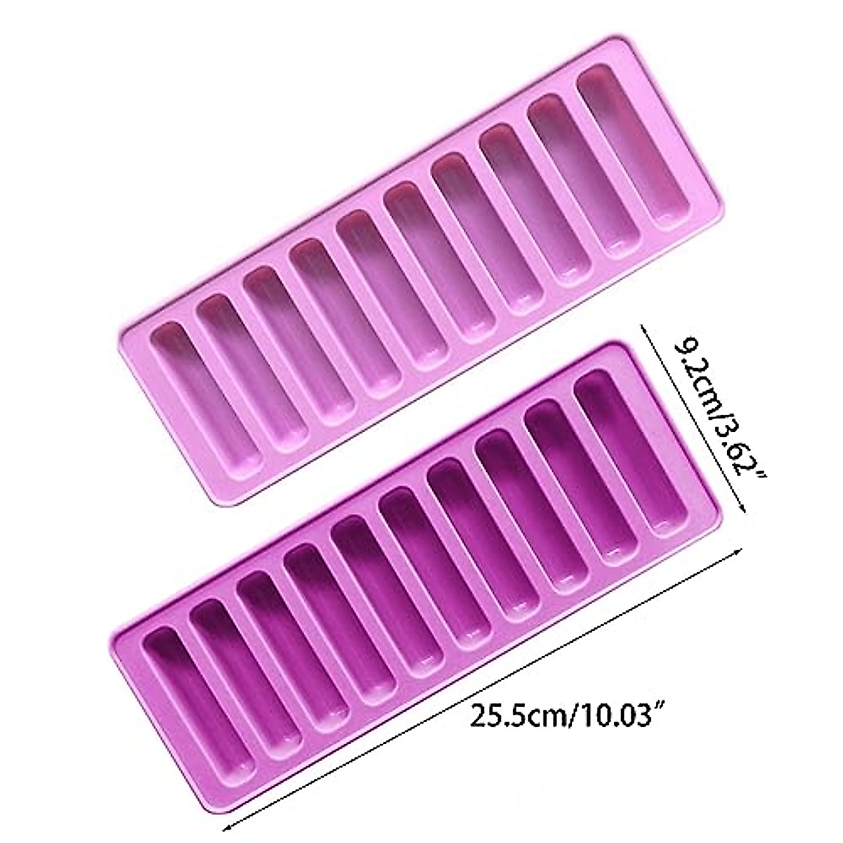 Easy Release Ice Cube Mold 10-Grids Cylinder Ice Cube Tray Flexible Silicone Ice Maker For Cocktails Teas Coffee Ice Cube Mold Silicone For Cocktails Fun Shapes Ice Maker Small Ice Cube Trays
