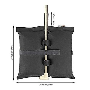 ESINGMILL Canopy Weight Bags for Pop up Tent, 4pcs/Pack Leg Weights Sand Bags with Belt for Instant Outdoor Sun Shelter Canopy Legs, Heavy Duty Stability Sandbag Weighted Feet Bag