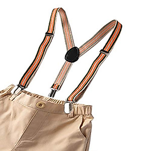 Carlstar Baby Boys Gentleman Outfit Suits,Infant Boys Short Pants Set,Short Sleeve Romper Shirt+Suspender Pants+Bow Tie (Spaceship, 9-12M)