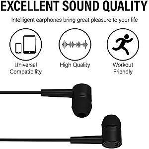Maeline Bulk Earbuds Headphones with Microphone, Noise Isolating Wired Earphones with Powerful Heavy Bass Stereo, Compatible with Android, iPhone, iPad, Laptops, MP3, Fits 3.5mm - 20 Pack - Multi