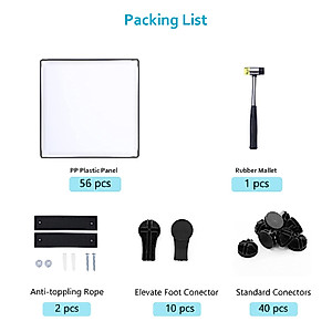 ANWBROAD Cube Storage Organizer 16 Cubes DIY Closet Bookshelf with Space Saving Shoe Rack Plastic Shoe Storage Organizer Unit for Bedroom Closet Office Living Room Hallway Entryway ULCS016T+ULCS16TX