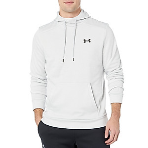 Under Armour Men's ArmourFleece Twist Hoodie, (014) Halo Gray / / Black, Medium