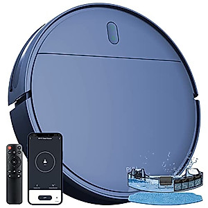 MAMNV Robot Vacuum and Mop Combo,WiFi/Bluetooth/Alexa,2-in-1 Robot Vacuum with Schedule, Robotic Vacuum Cleaner with Self-Charging,Mopping Robot Vacuum,Slim,Idea for Hard Floor,Pet Hair and Carpet YY