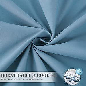 Bedlifes Full Size Sheet Sets- Ultra Soft Sheets-Luxury-Breathable-16 Deep Pocket- 1800 Thread Count Percale Egyptian Microfiber Bed Sheets Wrinkle, Fade and Stain Resistant Baby Blue 4 Pieces