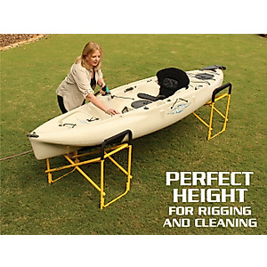 Suspenz Kayak Canoe Stands Foldable, Portable, Big Catch Super Duty Work Stations with Slings, Model (55-0130)