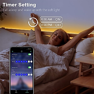 Wefomey COB LED Strip Light White CCT Tunable 3200LEDs, 16.4ft Dimmable 2700K-6500K 24V LED Tape Lights with Remote and APP, UL Power Supply, Led Light for Bedroom, Kitchen, Cabinets, DIY Lighting