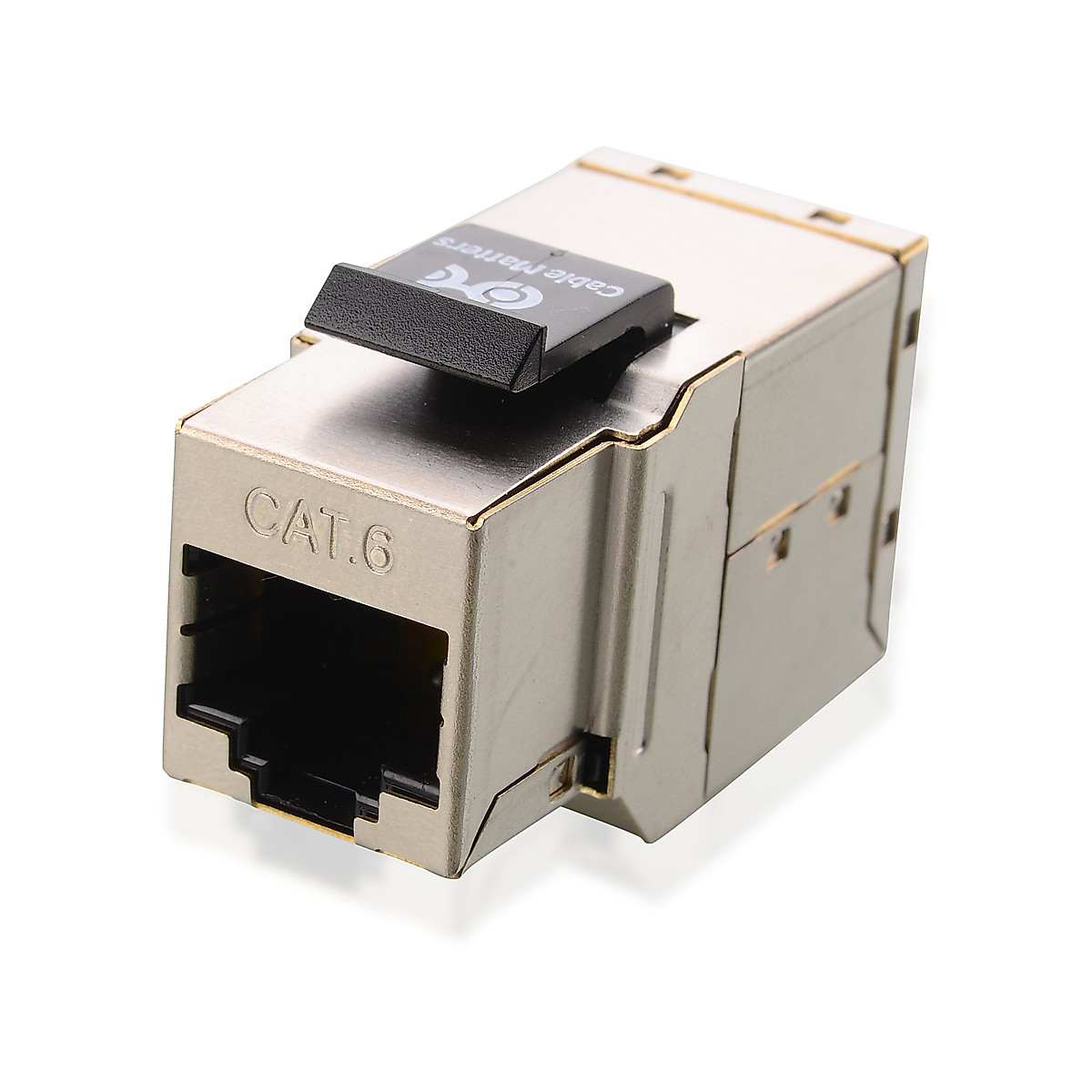 Cable Matters [UL Listed] 5-Pack 10Gbps Shielded Cat 6A Keystone Coupler (Shielded Cat6 Keystone Jack Coupler / RJ45 Ethernet Female to Female Keystone Jack) for Patch Panel, Wall Plate