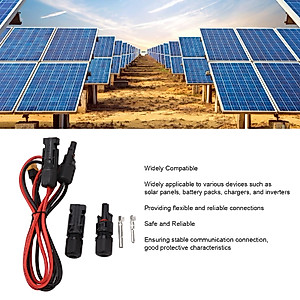 Solar Cable, XT60 Solar Panel Charging Cable Charging Energy Storage Cable For Portable Power Stations Lithium Battery Packs Solar Generators