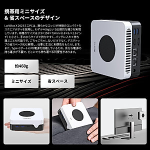 CHUWI LarkBox X Mini PC, 512G SSD 12GB LPDDR5, 12th Gen Intel N100(up to 3.4GHz), Windows 11 Mini Desktop Computer, 4K UHD Output, WiFi 6, BT5.2, VESA, USB3.2, HDMI, Gigabit Ethernet for Home/Office