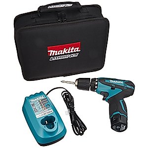 Makita DF330DWSP Rechargeable Driver Drill with 10.8 V LED Light, Small, Equipped with 1 Battery Included
