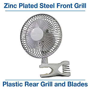 Air King Clip Fan, 6 inch, White