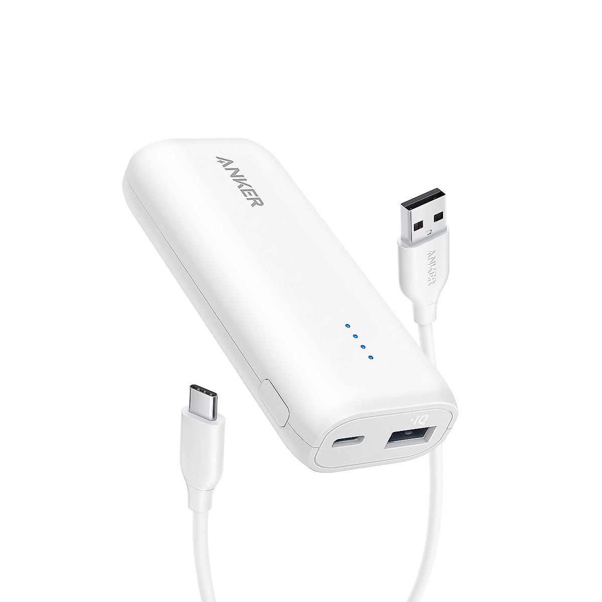 Anker Power Bank, 5,200 mAh Portable Charger, for iPhone 15 Series, 14/13, Samsung, Pixel, LG & More, External Phone Battery for Travel & Daily Use