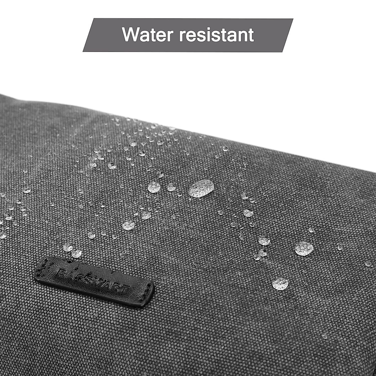 BAGSMART Toiletry Bag for Men, Canvas Travel Toiletry Organizer Dopp Kit Water-resistant Shaving Bag for Toiletries Accessories,Black-Large