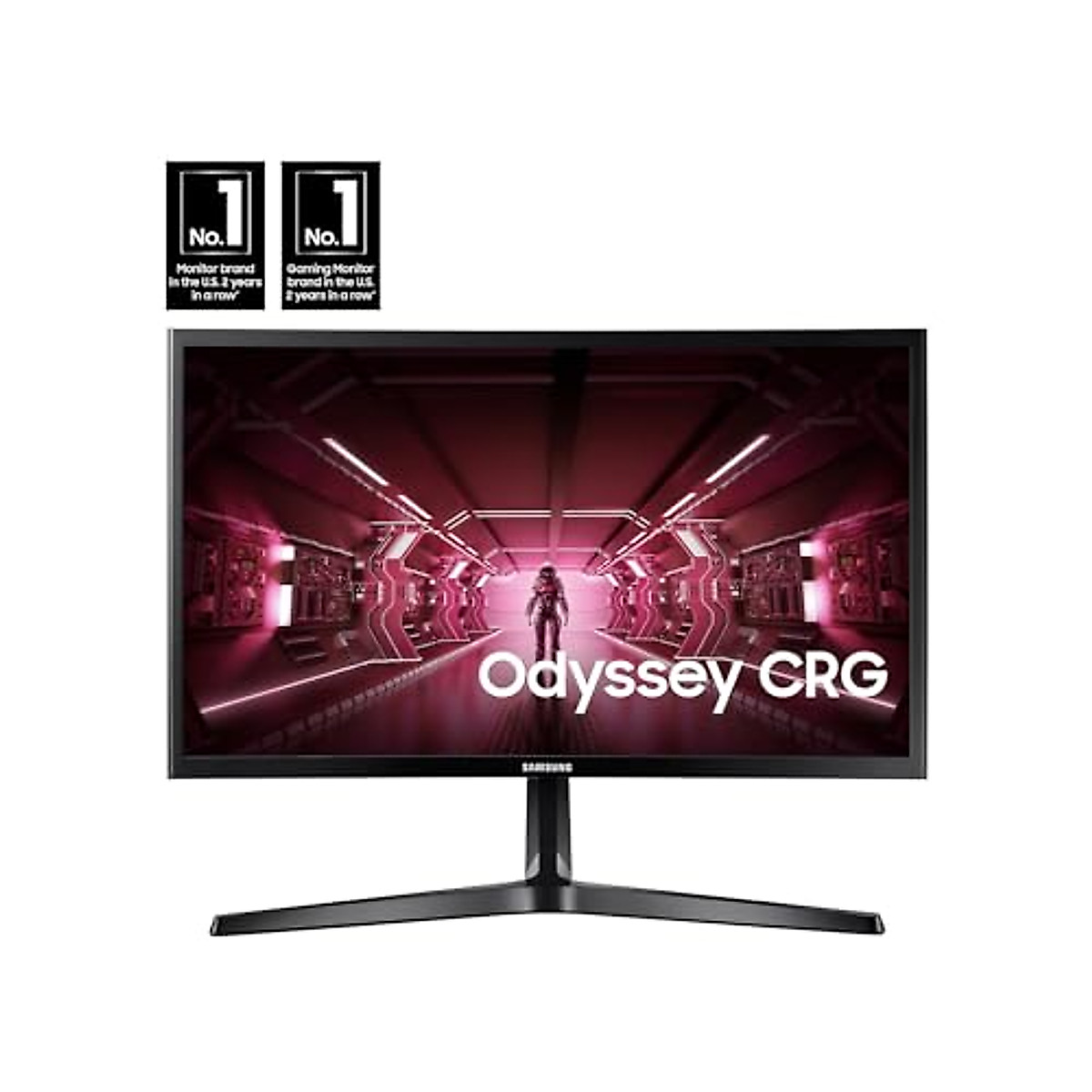 SAMSUNG 24-Inch CRG5 144Hz Curved Gaming Monitor (LC24RG50FQNXZA) â€“ Computer Monitor, 1920 x 1080p Resolution, 4ms Response, FreeSync, Game Mode, HDMI