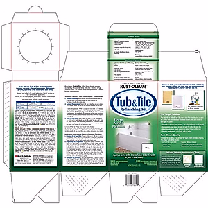 New Rust-Oleum Tub & Tile Refinishing 2 Part Kit White 7860519 32 oz Rustoleum