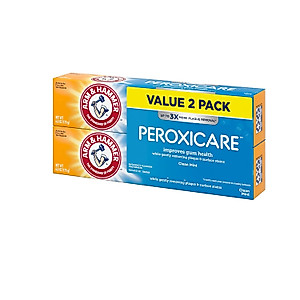 Arm & Hammer Peroxicare Healthy Gums Toothpaste Twinpack, 6 Ounce, 2 Ea, 6 Ounce