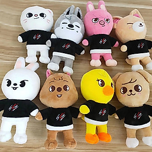 YJYP Cute Cartoon Plush Dolls Felix Hyunjin Bnagchan Changbin Home Sofa Desk Decor Souvenir
