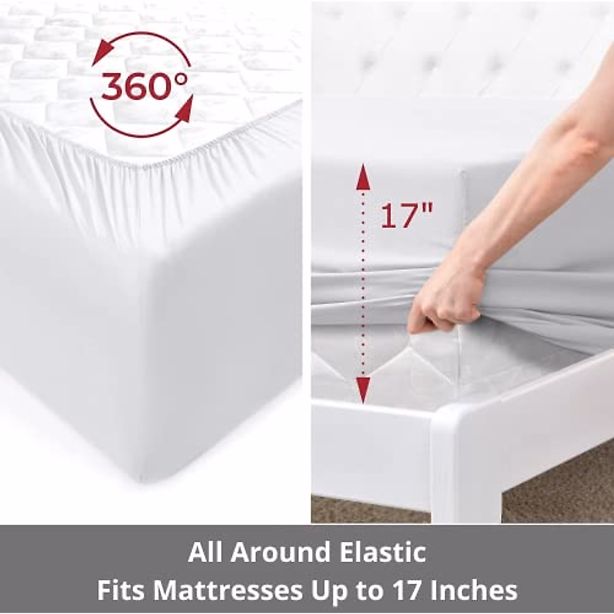 Hotel Collections Sheet Set Hotel Luxury 1800 Bedding Sheets & Pillowcases Extra Soft Cooling Bed Sheets - Deep Pocket up to 17 inch Mattress - Wrinkle, Fade, Stain Resistant 4 Piece (Full, Lavendar)