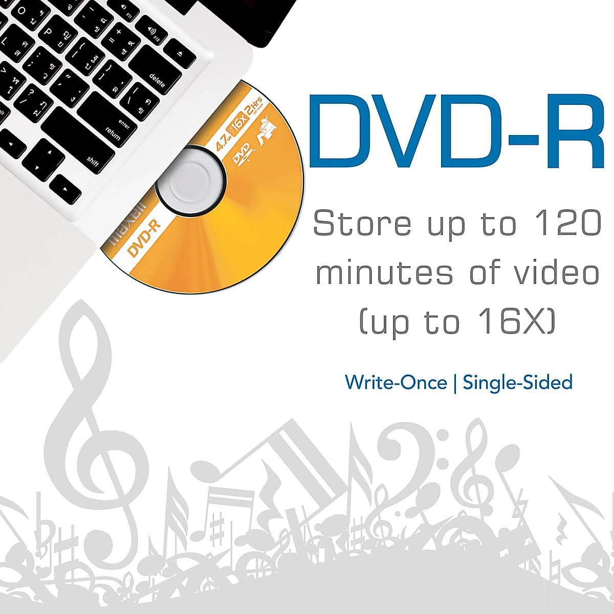 Maxell 638033 DVD-R Gold - Superior Archival Life for Storing Valuable Data -Write Once DVD-R 4.7 Gb Card 5 Disc Pack,Multicolor