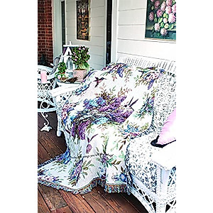 Manual Inspirational Collection 50 x 60-Inch Tapestry Throw with Verse, Whisper Wings