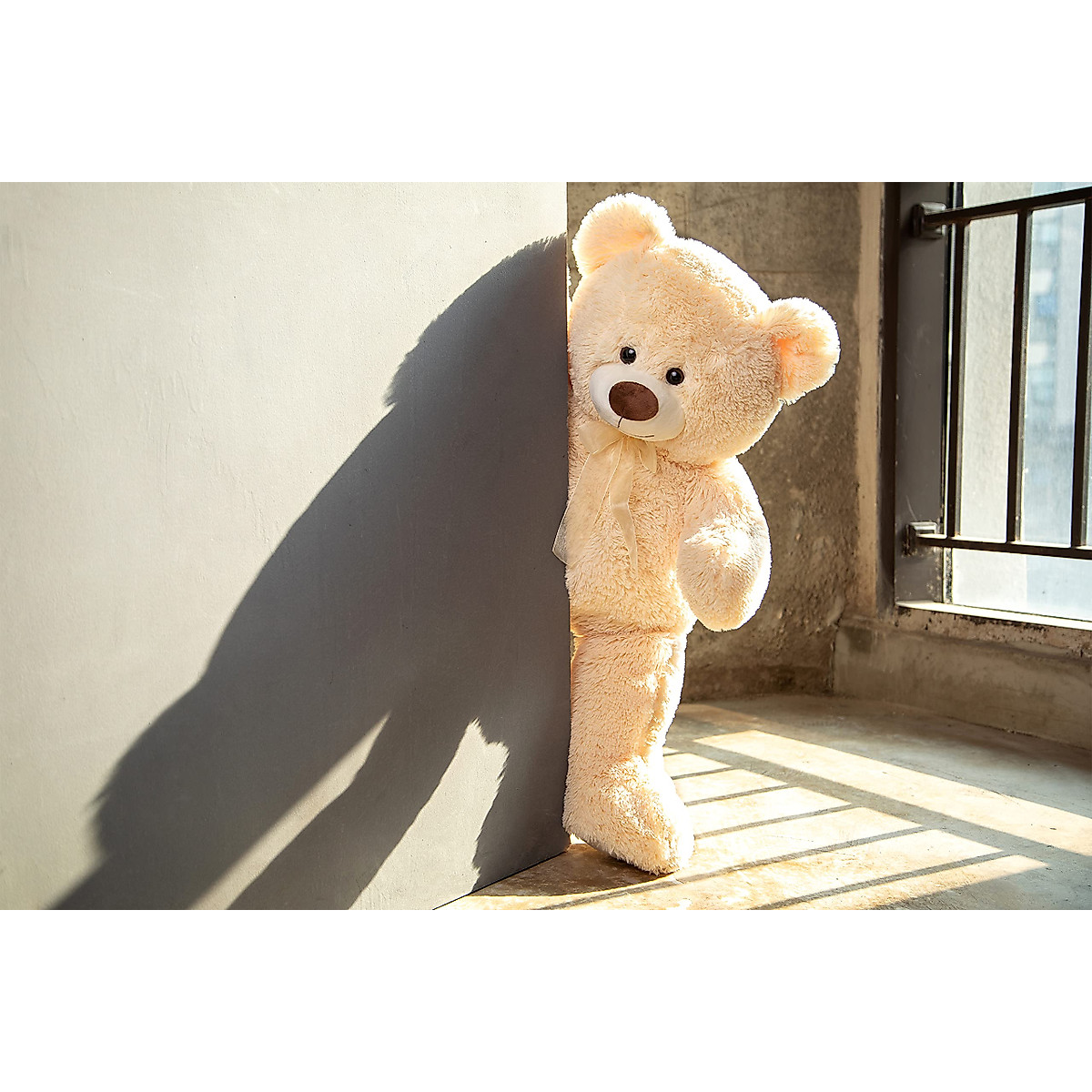 Toys Studio 36 inch Big Teddy Bear Cute Giant Stuffed Animals Soft Plush Bear for Girlfriend Kids, Beige