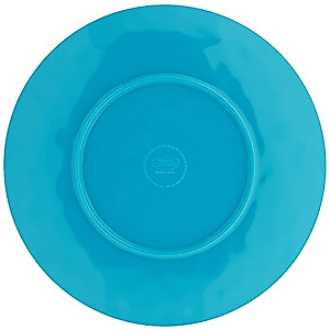 Certified International Radiance Teal Melamine 8.5"Salad/Dessert Plate, Medium, Multicolor, Set of 6