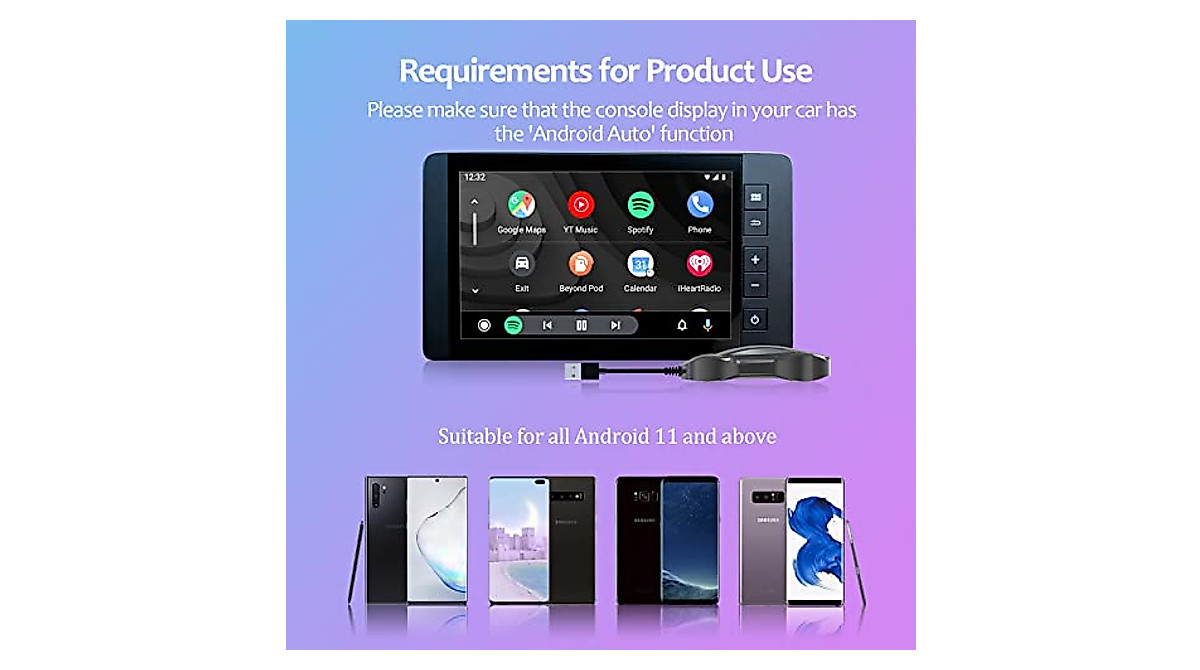 Wireless Android Auto Adapter for Seamless Wireless Connectivity in Cars