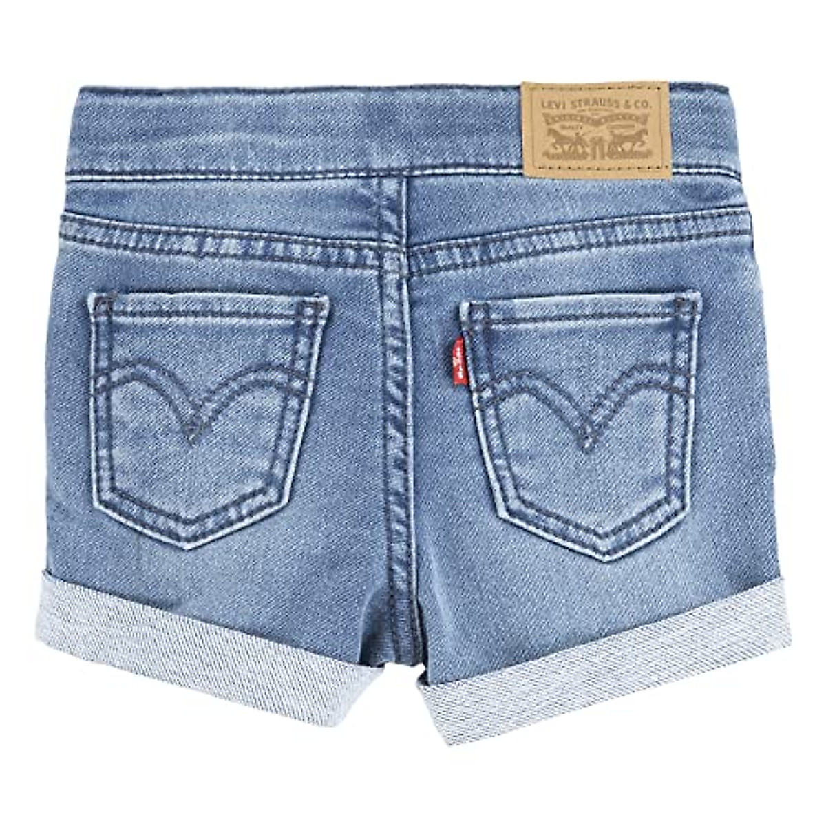 Levi's Baby Girls' Denim Shorty Shorts, Jive Cool, 12M